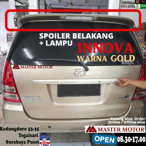 Jual Spoiler Belakang INNOVA GOLD + Lampu Rear Spoiler Modulo warna cat ...