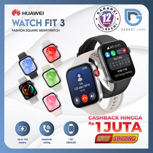 Promo Huawei Watch FIT 3 Smartwatch - Garansi Resmi - Merah Muda ...