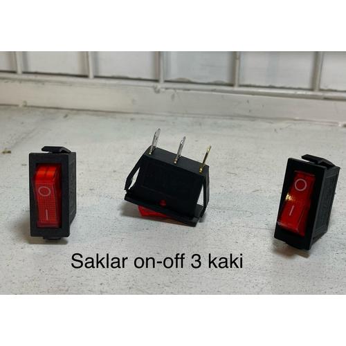 Jual SAKLAR SEGI EMPAT SWITCH ON-OFF 3 PIN KAKI DAN 4 PIN KAKI - 3 KAKI ...