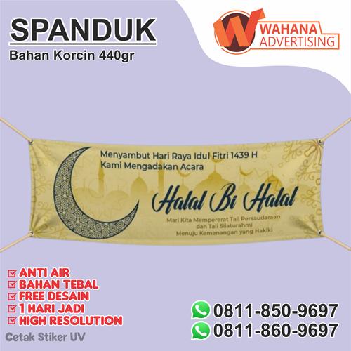 Jual Cetak Dan Custom Spanduk Banner Bahan Korcin 440gr - Polos - Kota ...