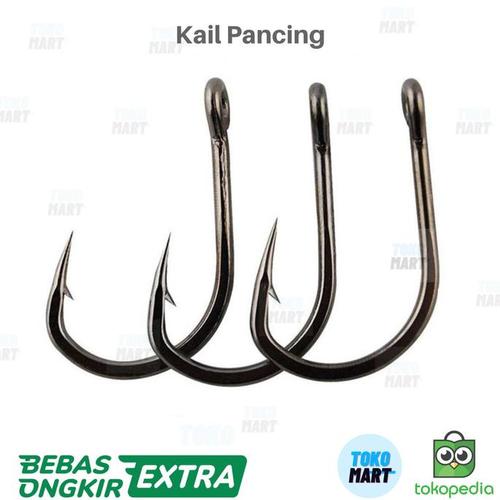 Jual Kail Pancing Hook Barbed Carp Tackle ukuran 3 4 5 6 etc 100pcs ...
