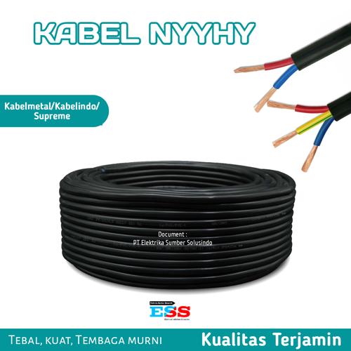 Jual Kabel Listrik NYYHY 4x10 mm2 Serabut merek SUPREME/KABELMETAL ...