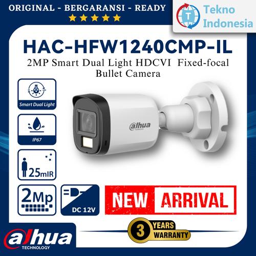 Jual Dahua HAC HFW1240CMP-IL 2MP Smart Dual Light HDCVI Fixed Bullet Camera CCTV Outdoor - Kota ...