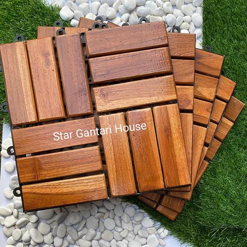 Jual Decking tile lantai kayu Jati Bongkar Pasang Uk 30x30 - Salur 9 ...