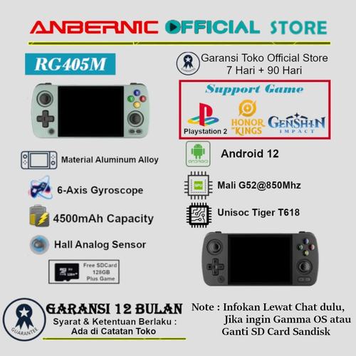 Promo ANBERNIC RG405M Handheld Video Game Console Android System ...