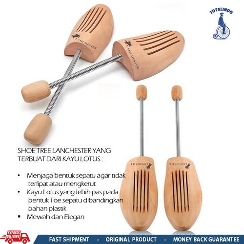 Jual Shoe Tree Penyangga Sepatu Per / Spring Kayu Lotus Lanchester - 37 ...