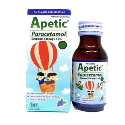 Promo APETIC SYRUP OBAT DEMAM PARACETAMOL 120 MG/ 5 ML - Kota Medan ...