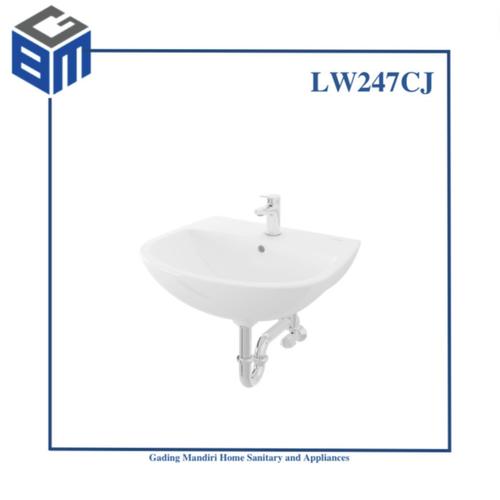 Jual Wastafel Gantung ( SET ) TOTO - LW247CJ | Set Wall Hung Lavatory 1 ...