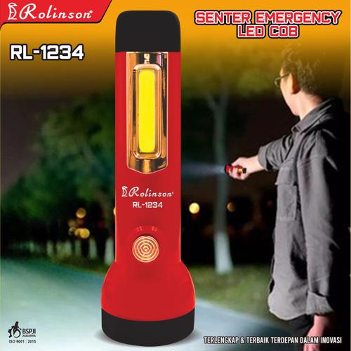 Jual Rolinson RL-1234 Senter Multifungsi 10 Watt + LED COB 10 Watt Cas ...