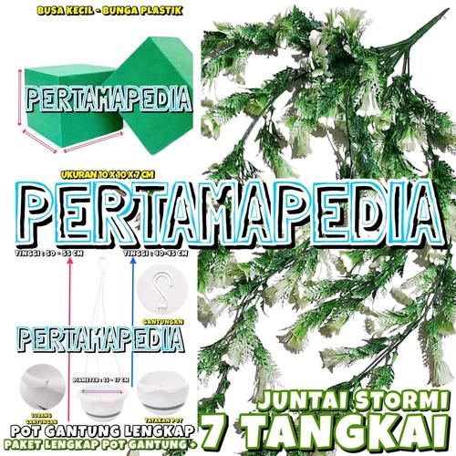 Jual Bunga Plastik /Daun Rambat Plastik/ Busa Bunga/ Stormi Putih ...
