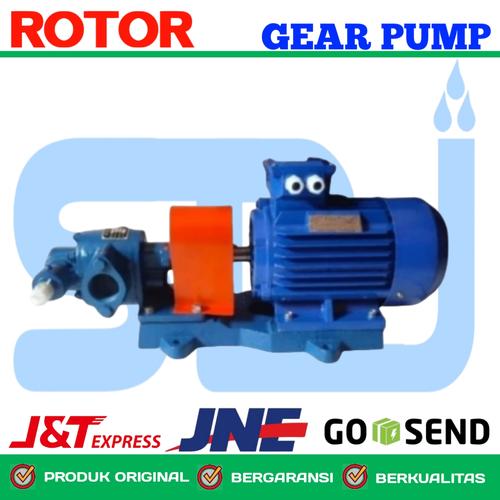 Jual Pompa Oli / Gear Pump Solar Rotor RK. 55 + Motor 1.5KW 2 Hp 1 ...
