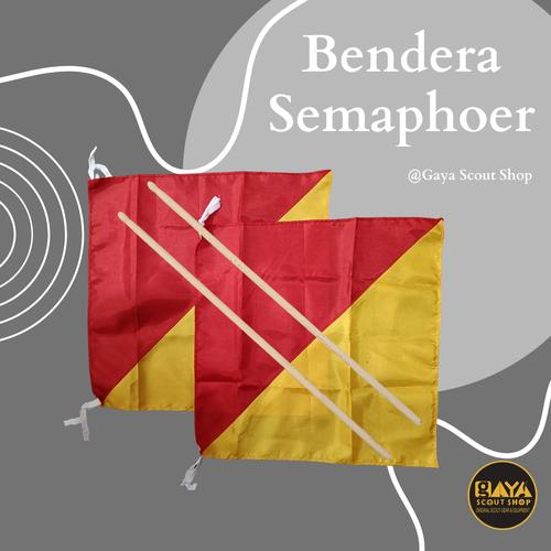 Jual Bendera Semaphore Pramuka + Tongkat Semaphore Pramuka Termurah ...