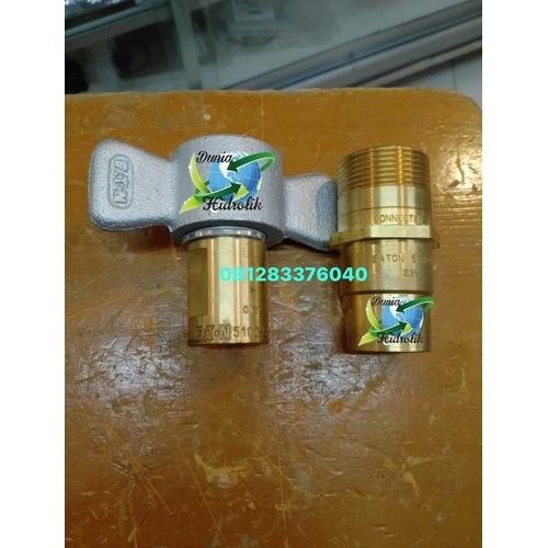 Jual Quick Coupler Wing Eaton 5100-S5-12B Female Only / Quick Coupler ...