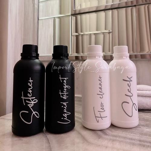 Jual botol LAUNDRY ROOM HITAM / PUTIH 500ML SILVER EDITION . aesthetic ...