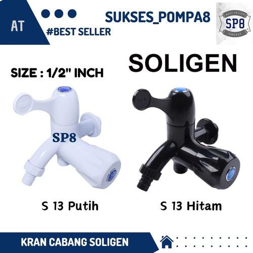 Jual Kran Cabang Plastik PVC Soligen / Kran Double / Kran Shower - S 13 ...