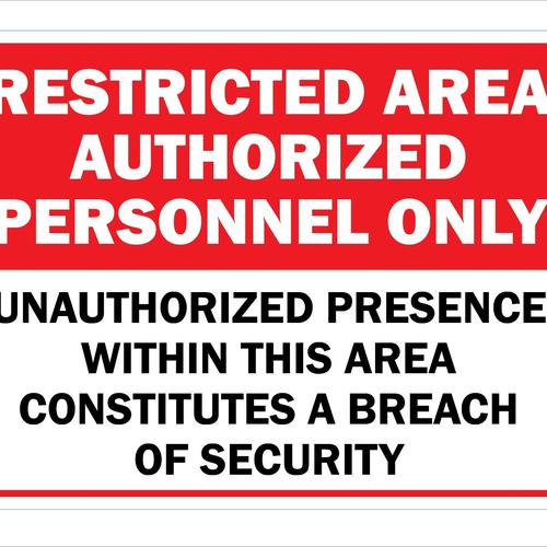 Jual STIKER RESTRICED AREA UKURAN 20 X 25 STIKER SIGN K3 - Jakarta ...