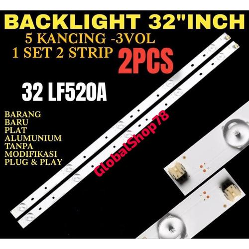 Jual BACKLIGHT TV LED LG 32 INCH 5KANCING 3VOLT 32LF520A BACKLIGHT TV ...