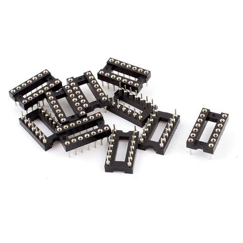 Jual Socket ic 14p BULAT Round Hole 2.54mm 2.54 mm Adapter Soket 14pin ...
