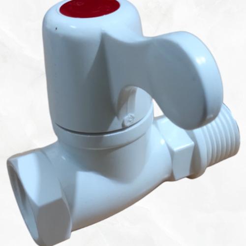 Jual Stop Kran Air Lesso 1/2" Inch Pvc Plastik Kran Shower Bidet Kamar ...