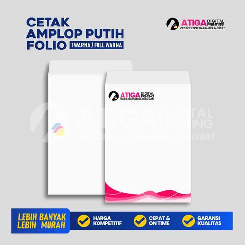Jual Cetak Print Amplop Kop Surat Kantor, Dinas, Sekolah Folio F4 | Cetak Amplop Putih Full ...