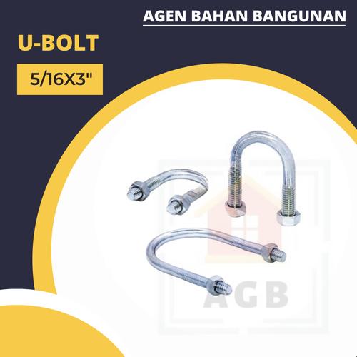 Jual U Bolt / Baut U 5/16 x 3" - Jakarta Utara - Agen Bahan Bangunan ...
