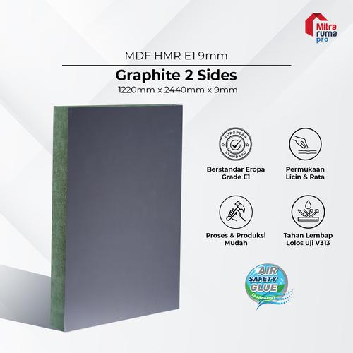 Jual Papan MDF HMR E1 9mm MK3200 Graphite Laminated Pro Ukuran 122 cm x ...