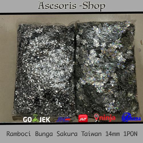 Jual Manik Ramboci Payet Bunga Sakura Taiwan 14mm | Payet Bunga Sakura ...