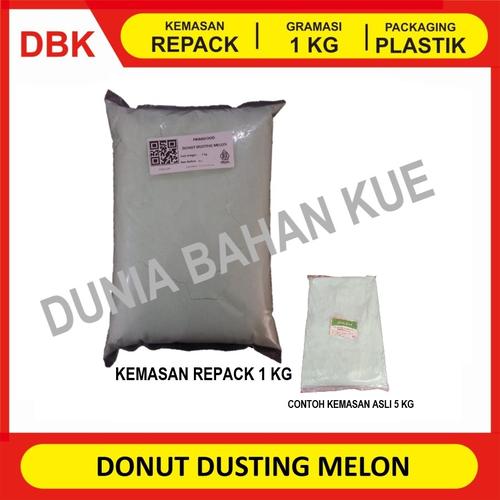 Jual PRIMSFOOD DONUT DUSTING GULA DONAT DINGIN MELON MINT REPACK 1 KG ...