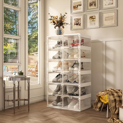 Promo ANTBOX Rak Sepatu Susun / Lemari Sepatu Tertutup Pintu Magnet ...