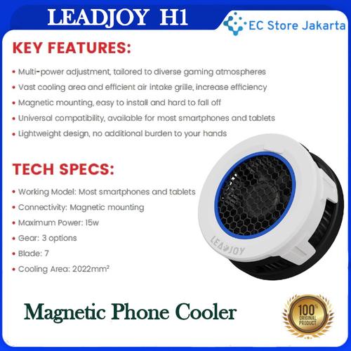 Jual LEADJOY H1 Hurricane Kipas Pendingin HP Tablet Magnetic Phone ...