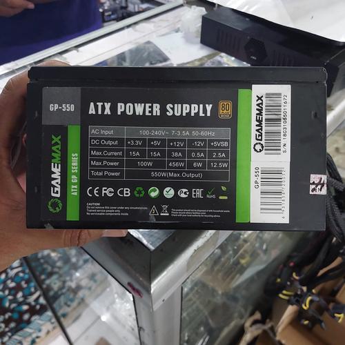 Jual PSU Gaming 550W PSU Pure 80+ GAMEMAX plus 1x8pin - Jakarta Pusat ...