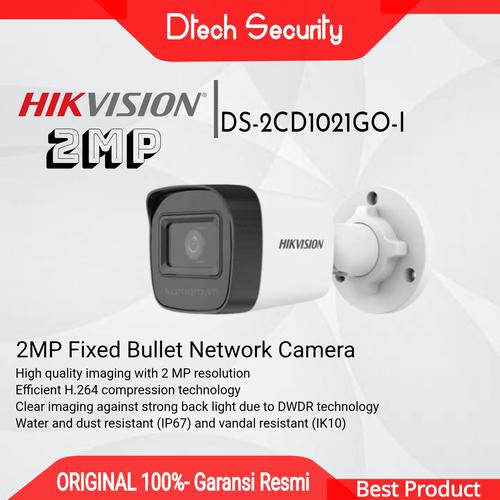 Jual CCTV OUTDOR IP CAMERA HIKVISION 2MP H265+ / HIKVISION DS-2CD1021GO ...