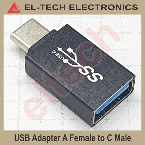 Jual USB Adapter Changer Converter Konversi USB A Female To USB C Male ...