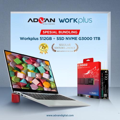 Promo ADVAN Workplus Laptop Notebook AMD Ryzen 5 6600H 14'' inch FHD ...
