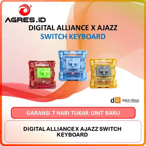 Jual Switch DA x AJAZZ 3 Pin Plate Mount 48g Linear Mechanical Keyboard ...