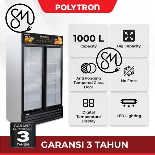 Jual Showcase Polytron SCN-1020 Display Cooler Multidoor 1000 Liter ...