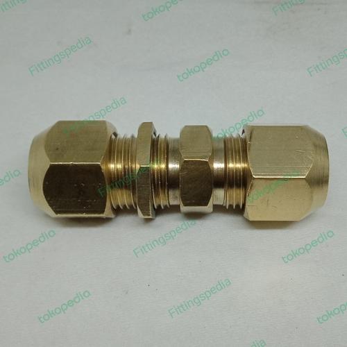 Jual Fitting Union Connector Bulkhead OD 10mm Brass - Jakarta Barat - Fittingspedia | Tokopedia