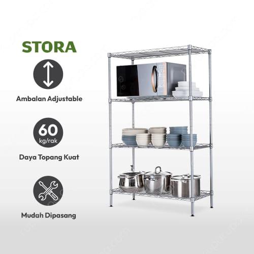 Jual Rak Susun Rak Simpan Rak Besi Serbaguna 4 Tingkat - Kota Bandung ...