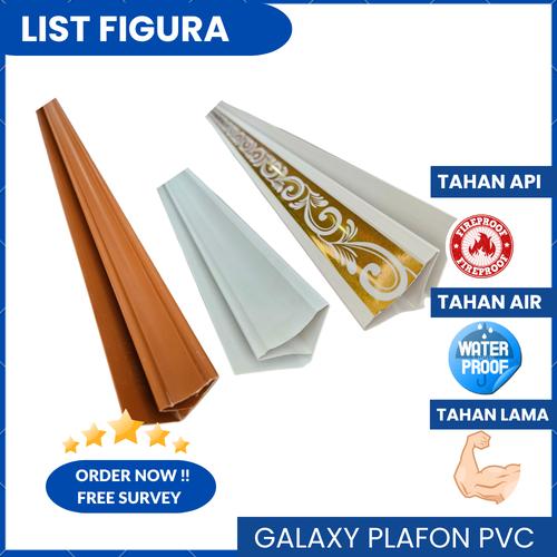 Jual Lis Plafon PVC Minimalis Murah Panjang 4 Meter/Lis PVC/List PVC Murah dan Elegan/Dekorasi ...