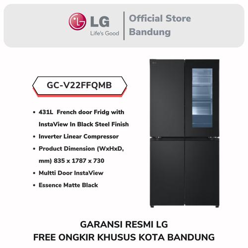 Jual LG KULKAS 4 PINTU INSTAVIEW BLACK GLASS DOOR-IN-DOOR GC-V22FFQMB / GC-V22FFQMB - Kota ...