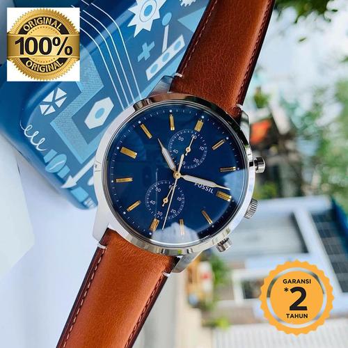 Jual FS5279 Chronograph Blue Dial Brown Leather original - Kota Bekasi ...