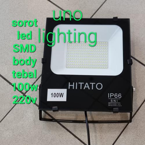 Jual sorot led hitato 100w 100watt - tembak led 100w - floodlight smd ...