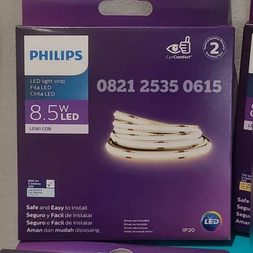 Jual PHILIPS LED LIGHT STRIP LS161 COB LED8 8.5W 5M 24V LED STRIP COB ...