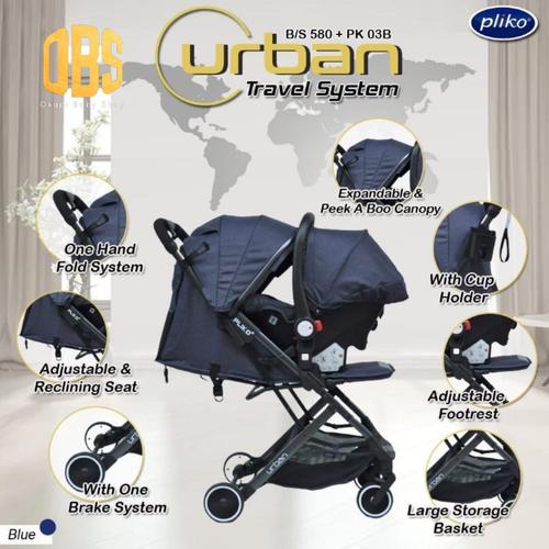 Jual Stroller Pliko Urban Travel System - Biru - Jakarta Pusat - Okapi ...