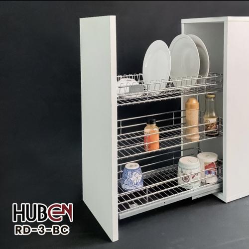 Jual Rak Dapur 3 Susun Huben 30 40 cm Kerangka Piring Botol Stainless ...