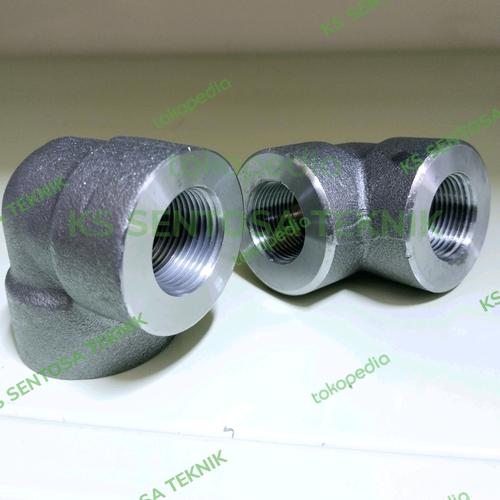 Jual Elbow Besi Class 3000 NPT ukuran 1" inch / Knee elbow #3000 drat ...