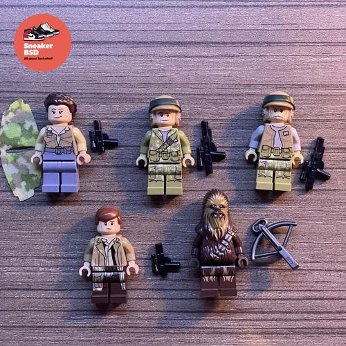 Jual Lego Star Wars Minifigure 75094 Leia and Han Solo Endor Captain ...