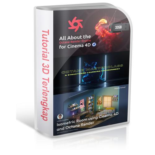 Jual FD32GB Octane Render and Cinema 4D 2023 Video Tutorial Mastering ...