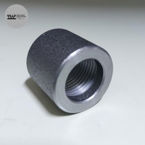 Jual Half coupling besi class 3000 NPT drat 1/4" inch / Half coupling ...