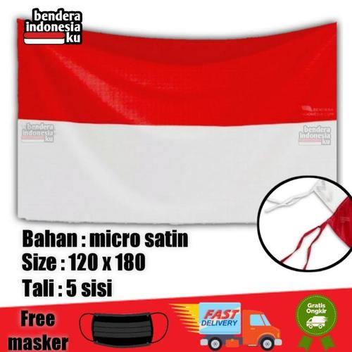 Jual Bendera merah putih ukuran 120x180 bendera besar bendera merah ...
